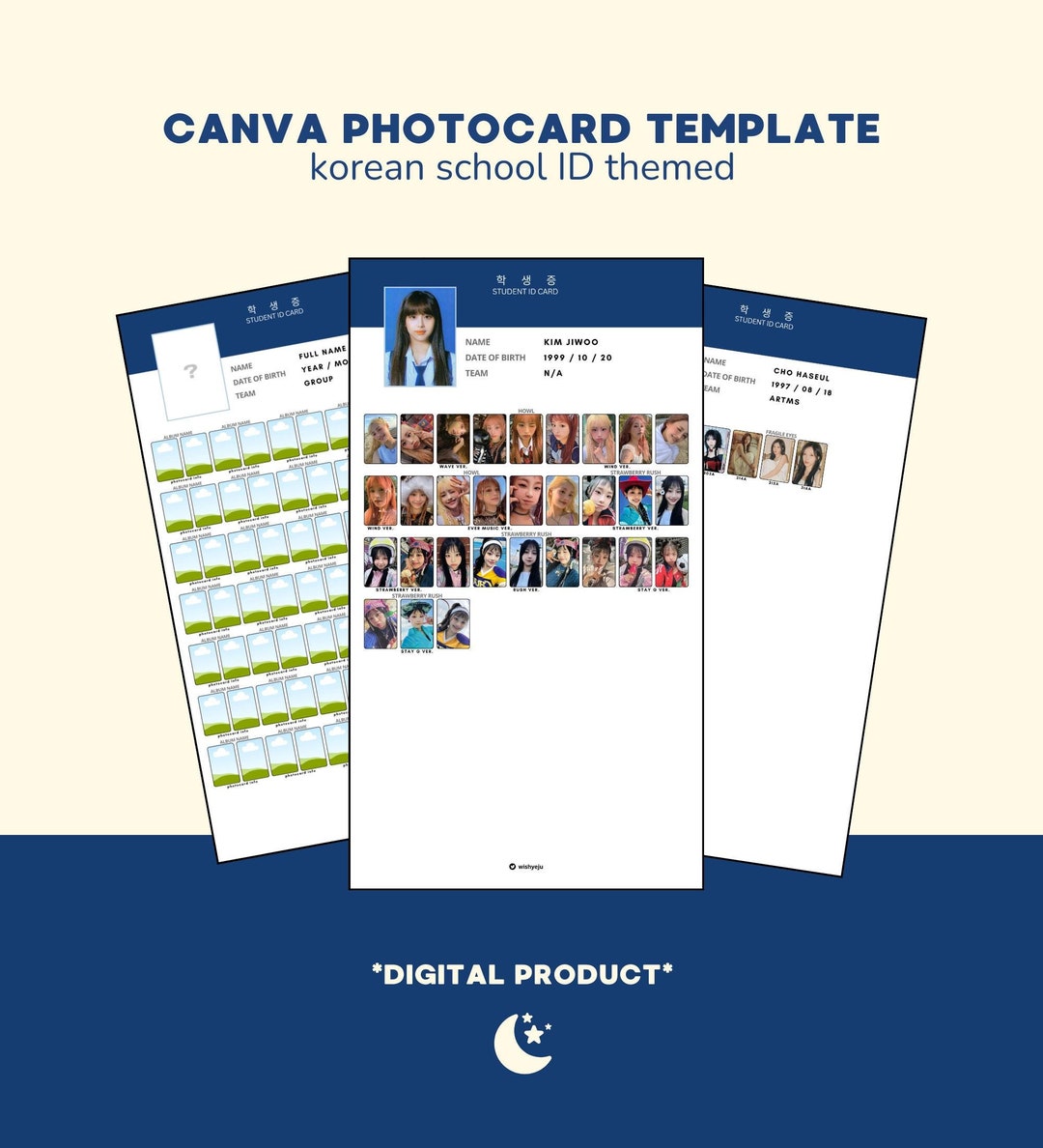 PHOTOCARD Canva Template - [DIGITAL PRODUCT] - Etsy