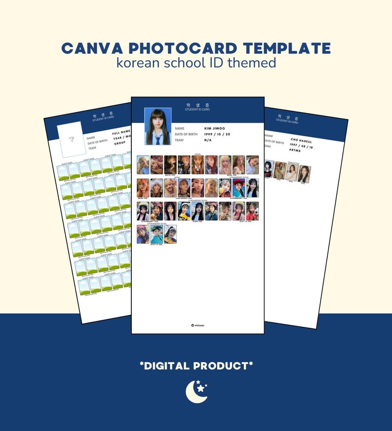 PHOTOCARD Canva Template - [DIGITAL PRODUCT] - Etsy