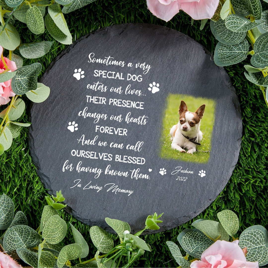 Custom Pet Memorial Stone Personalized Engrave Dog Cat - Etsy