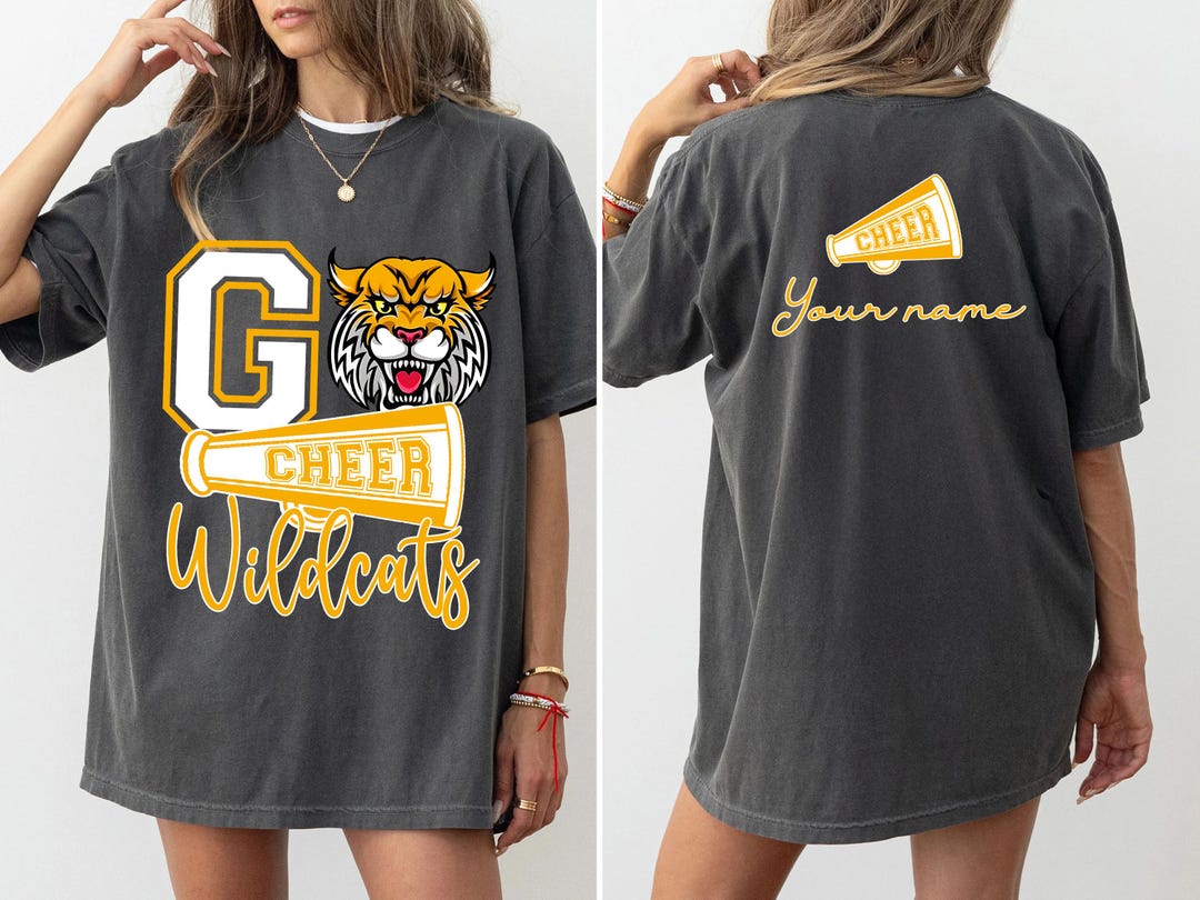 Custom Cheer Team Name Shirt, Personalized Cheerleader Shirt, Custom ...