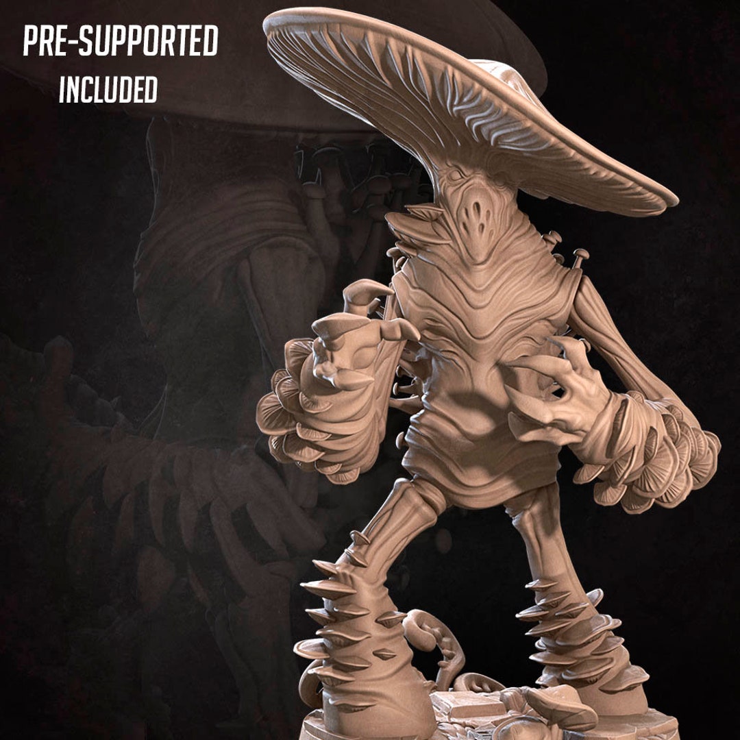 King Myconid Big Dnd Miniature Mini Figurine Figure Sanded & Primed ...