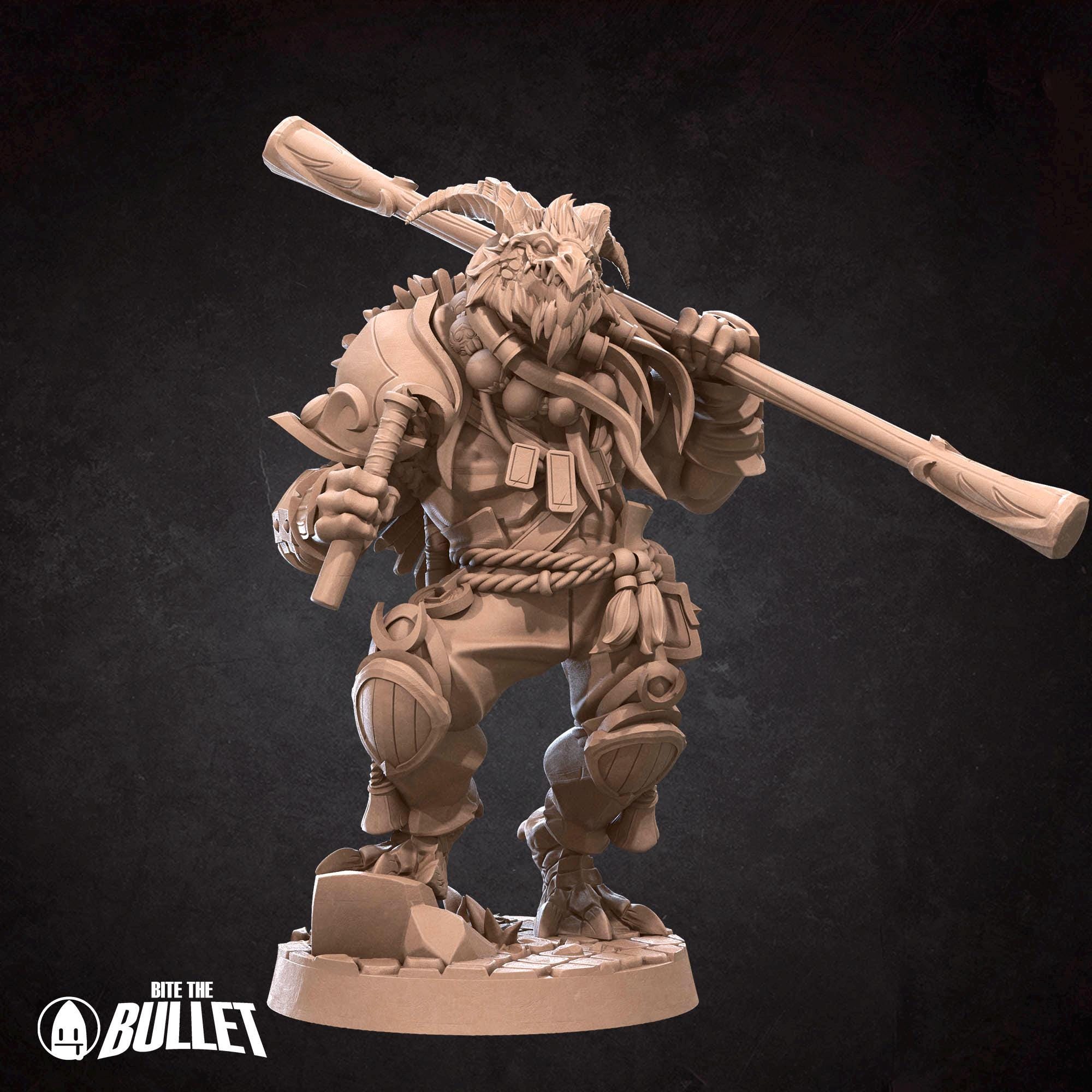 Dragonborn Monk Premium Dnd Miniature Mini Figurine Figure Sanded ...