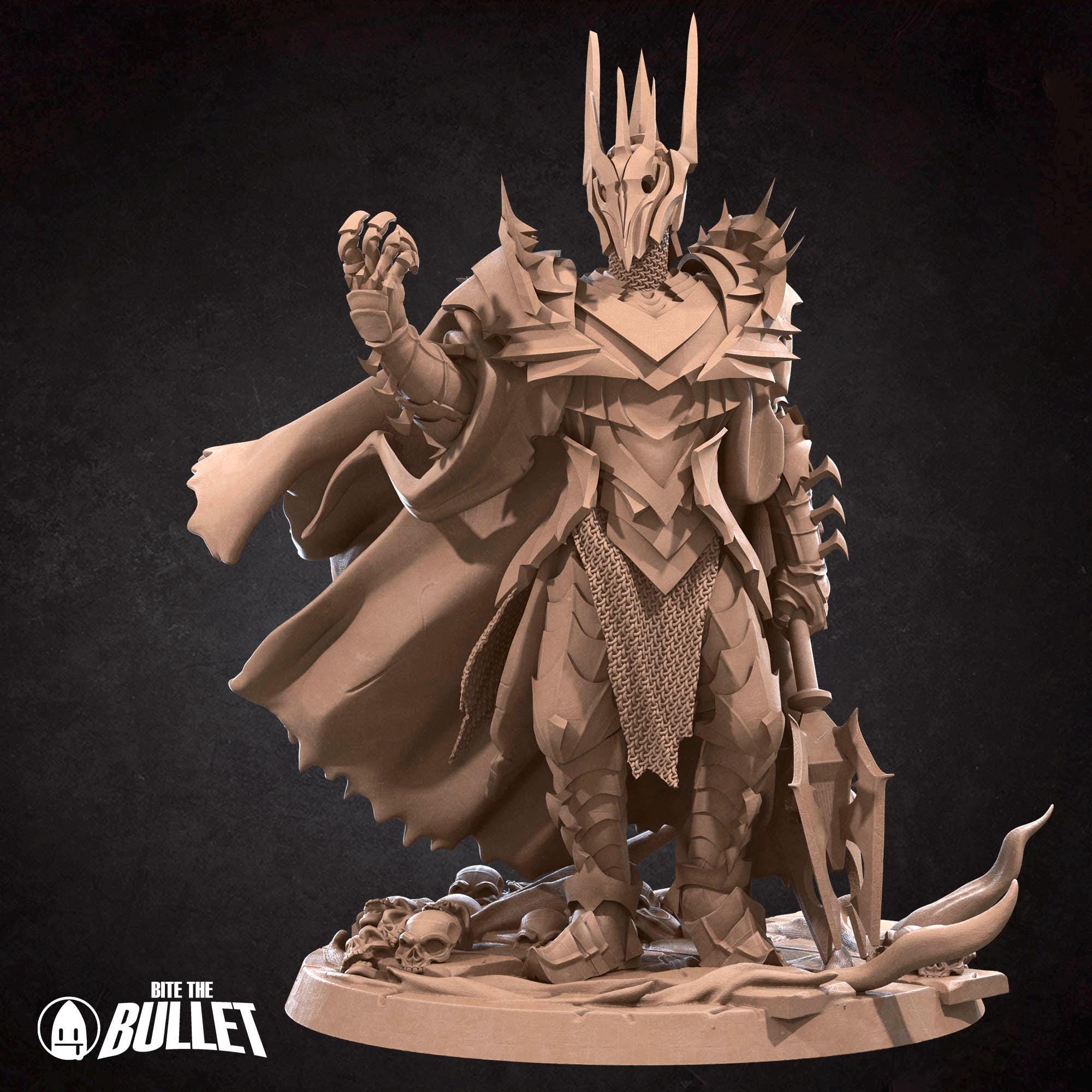 Necromancer Sauron Dark Lord of the Rings Premium Dnd Miniature Mini ...