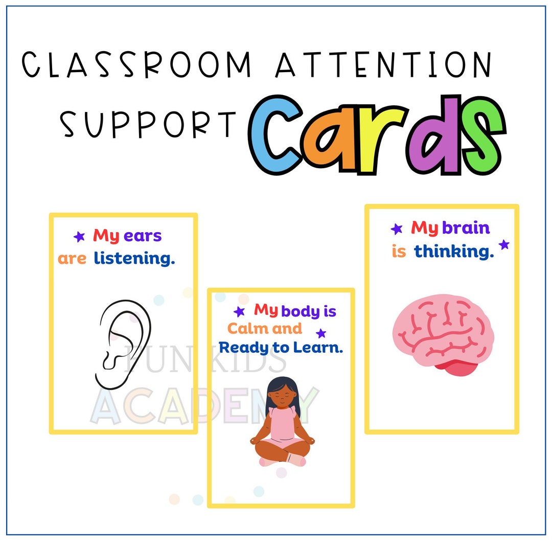 Classroom Behavior Support Cards, PDF, Digital Download, Instant ...