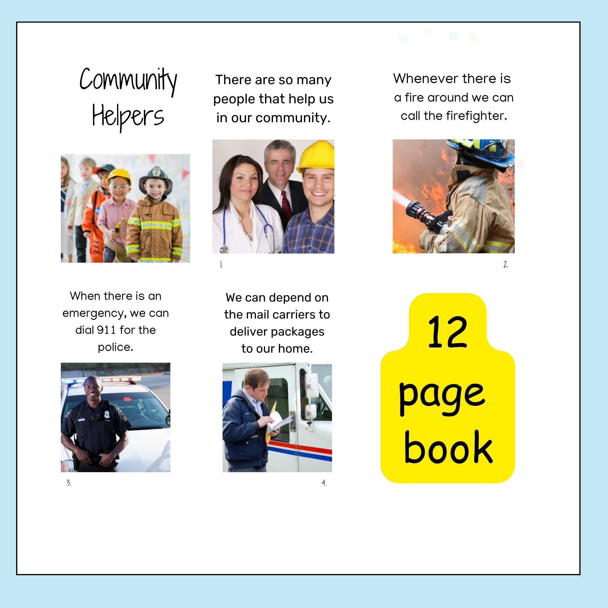 Community Helpers, Preschool, Pre K, Classroom Posters, Classroom Decor ...