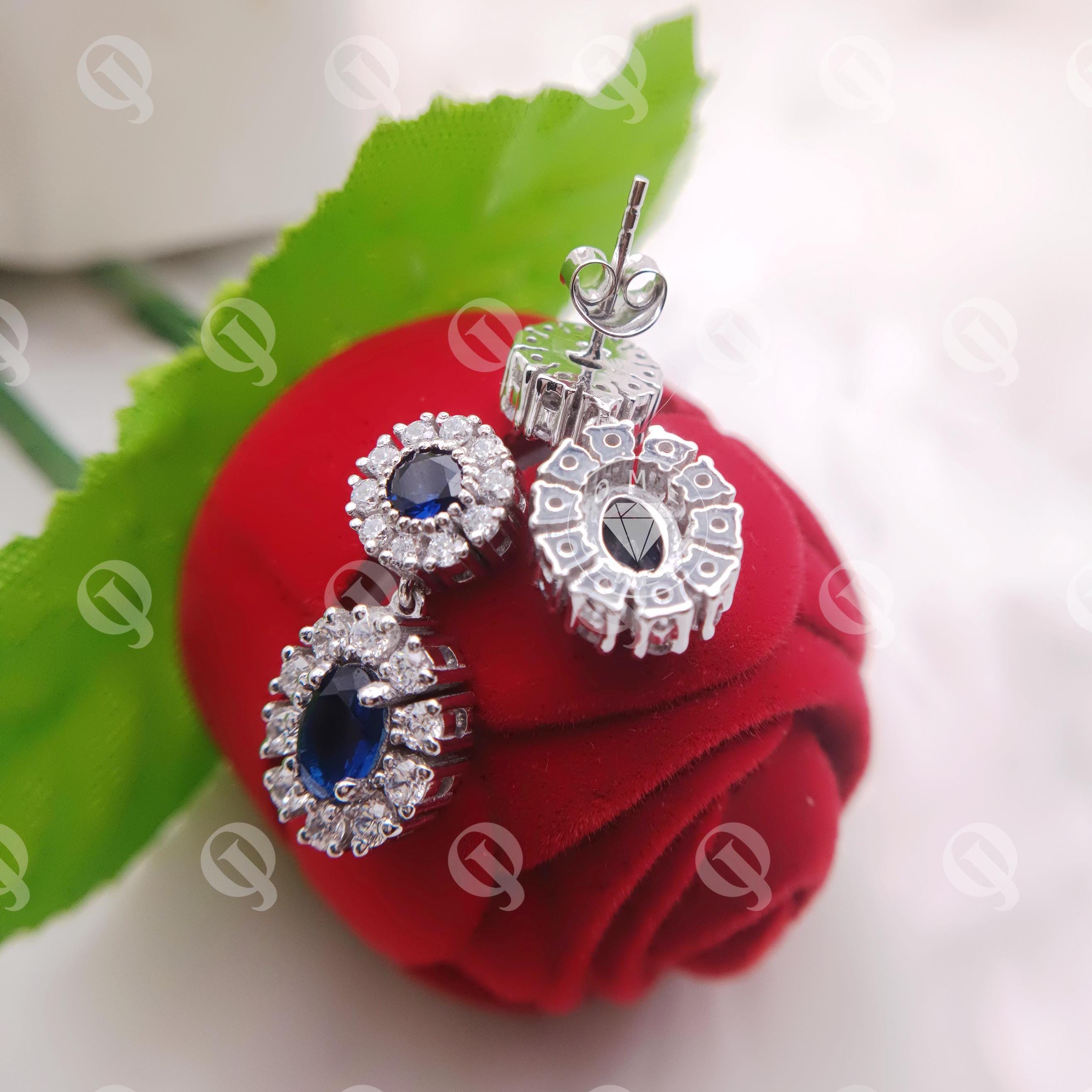 Princess Diana Earrings, Royal Replica Celebrity Earring, British Royal ...
