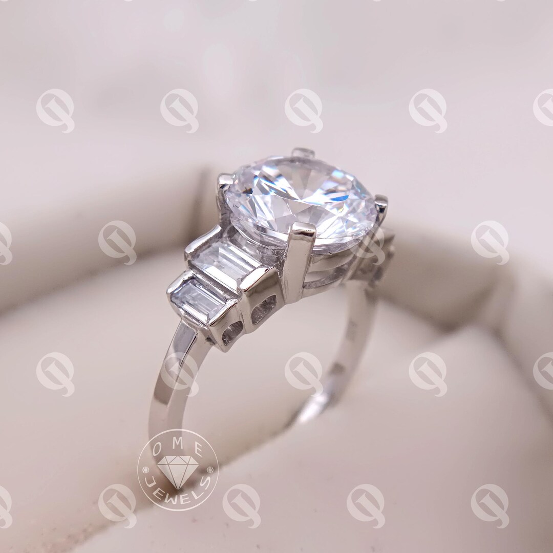 Titanic Wedding Ring, Five Stone Engagement Ring, Titanic Inspired Ring ...