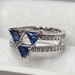 Legend of Zelda Inspired Ring, Blue Stone Zelda Wedding Ring, Hollow ...