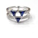 Legend of Zelda Inspired Ring, Blue Stone Zelda Wedding Ring, Hollow ...