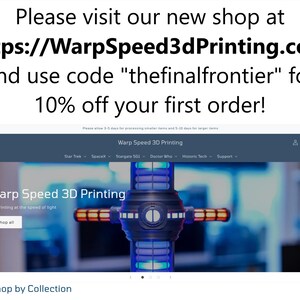 XL Enterprise E Warp Core With Customizable Leds and WIFI - Etsy