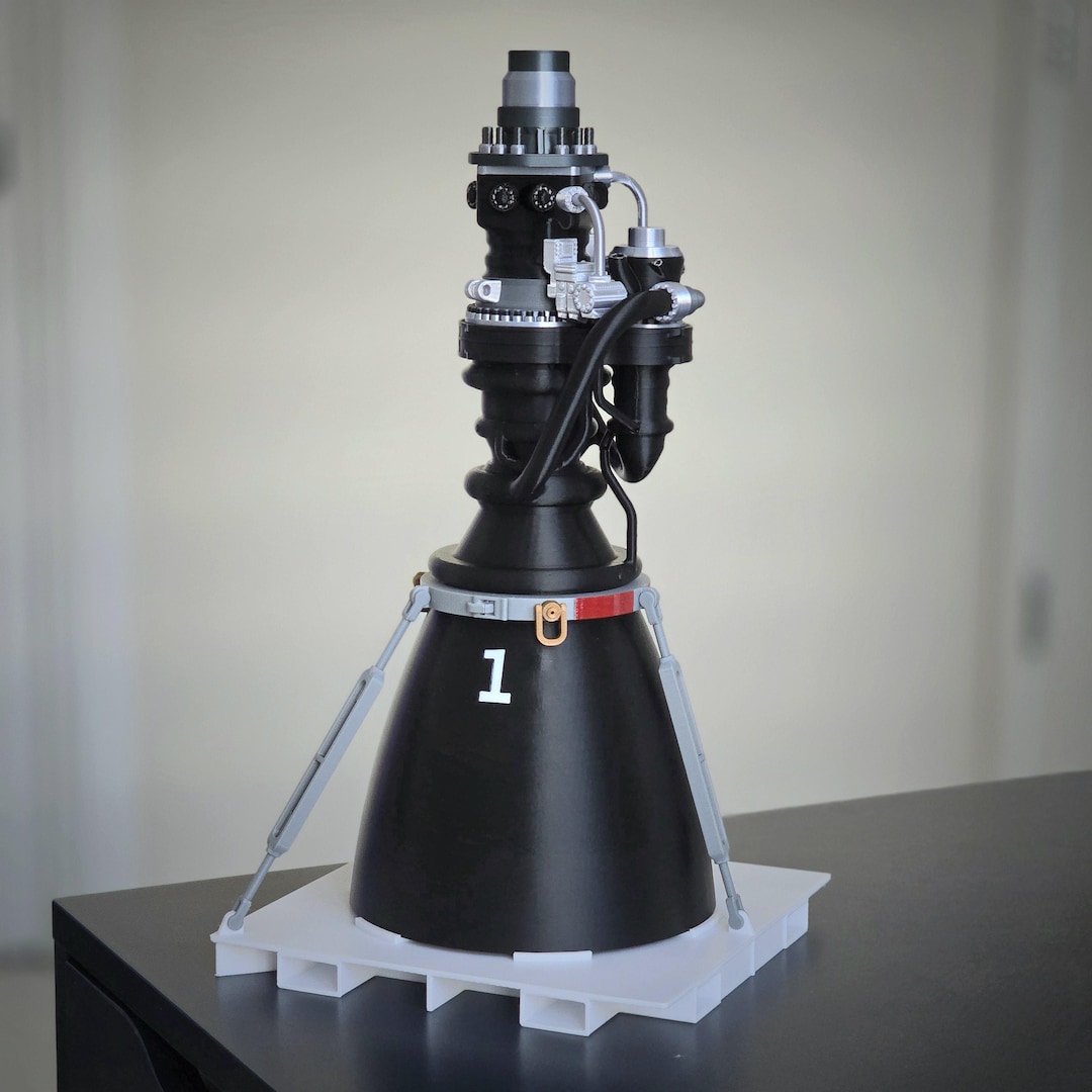 Spacex Raptor 3 Rocket Engine With Shipping Pallet (12" Tall - High ...