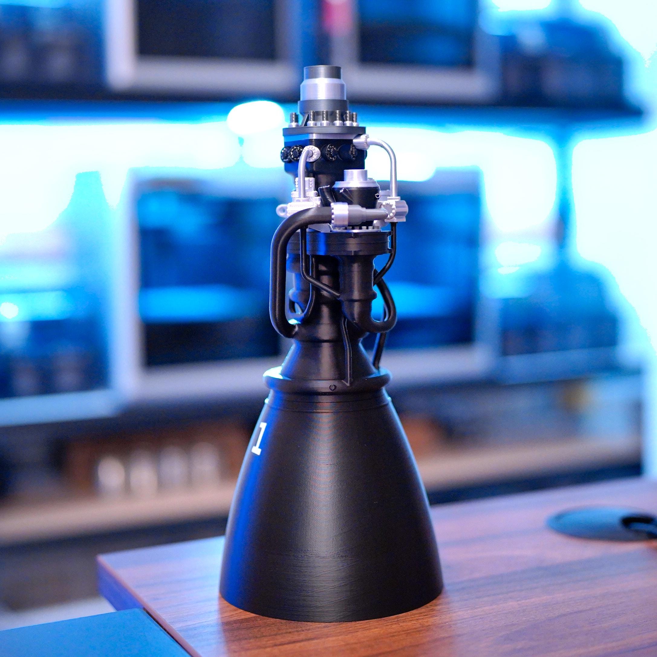 Spacex Raptor 3 Rocket Engine With Shipping Pallet (12" Tall - High ...