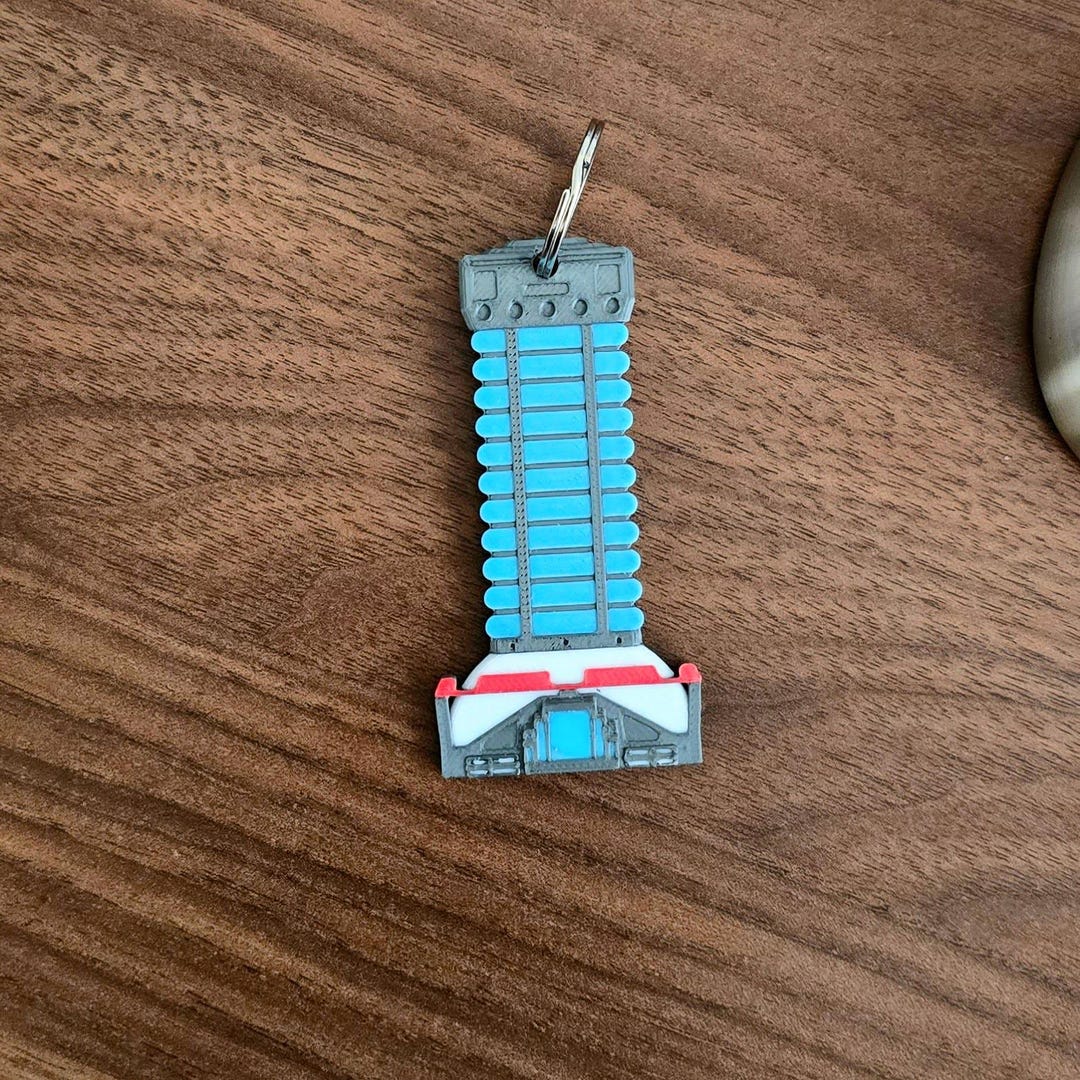 Star Trek Defiant Warp Core Keychain Trinket - Etsy