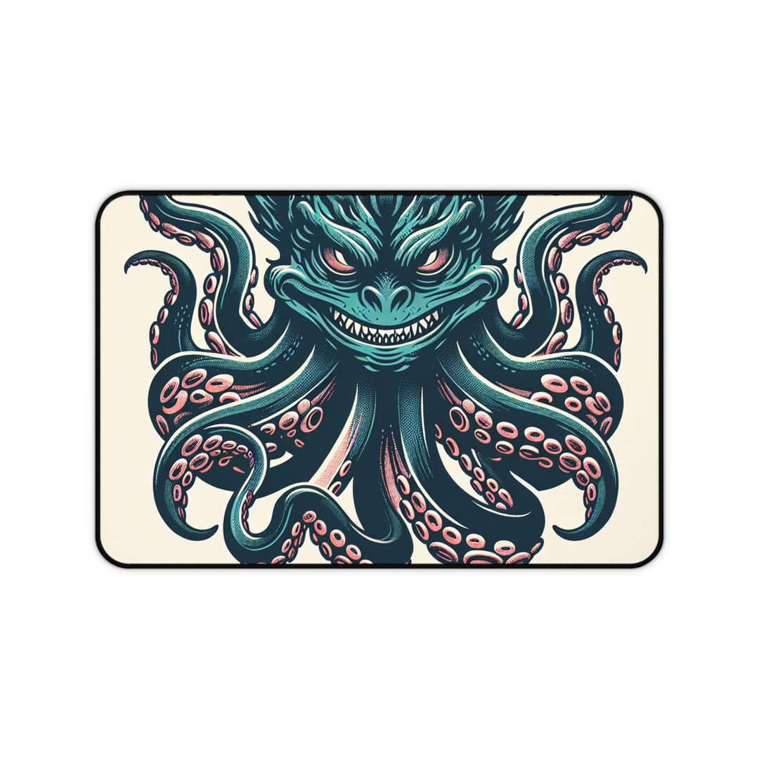 Octopus Desk Mat: Neoprene Home Office Decor - Etsy
