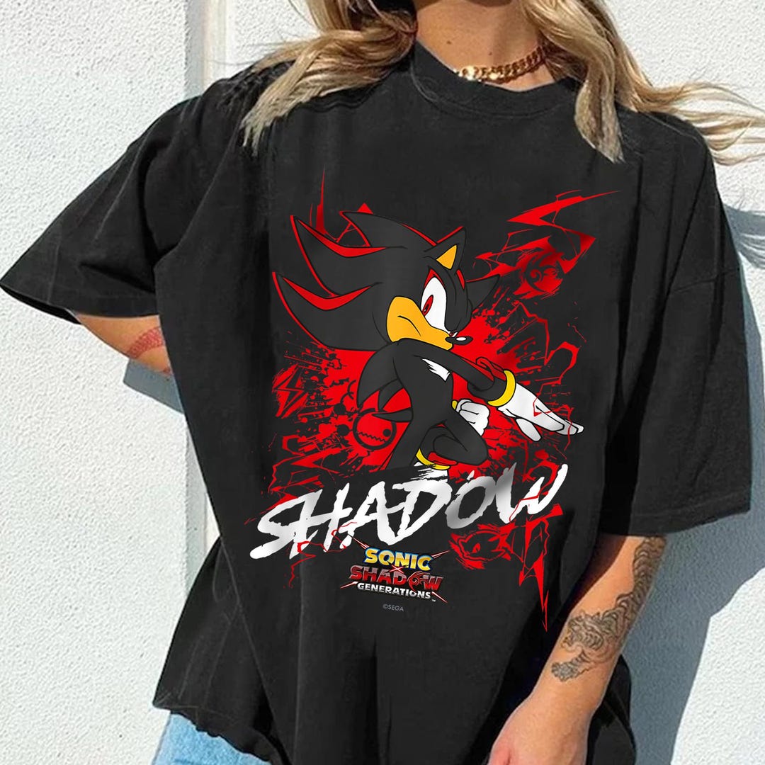 Sonic the Hedgehog, Sonic X Shadow Generations Shadow Shirt - Etsy