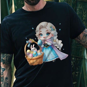 Easter Anna and Elsa PNG Bundle, Retro Shirt Easter Design Png File for ...