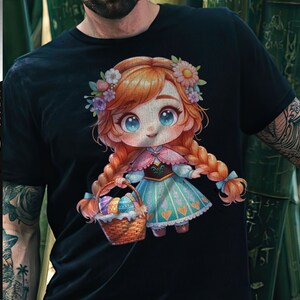 Easter Anna and Frozen PNG Bundle, Retro Shirt Easter Design Png File ...