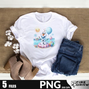 Olaf Pool Party PNG Bundle: Summer Birthday (digital Download) - Etsy