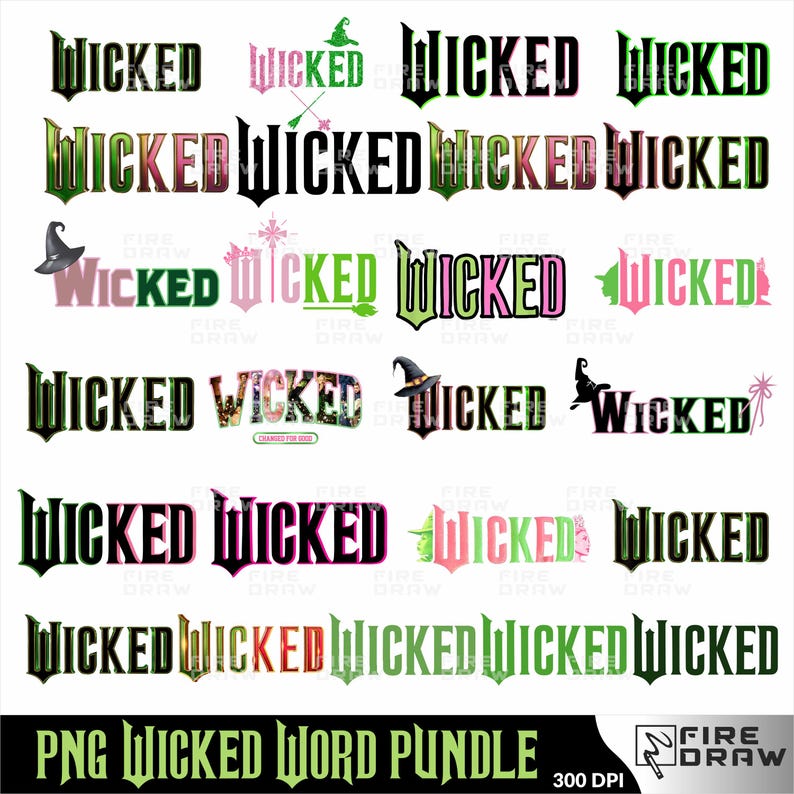 580 Wicked PNG, Wallpaper, Coloring Page and SVG Bundle, Wicked Change ...