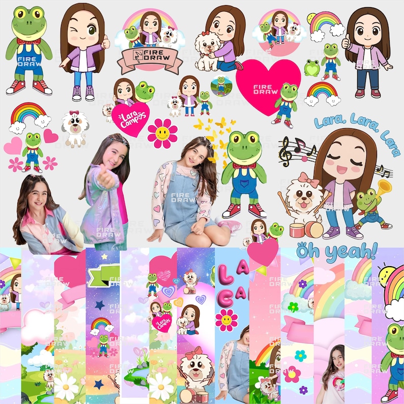 Lara Campos PNG Clipart Bundle: Frog & Dog Digital Art (instant ...
