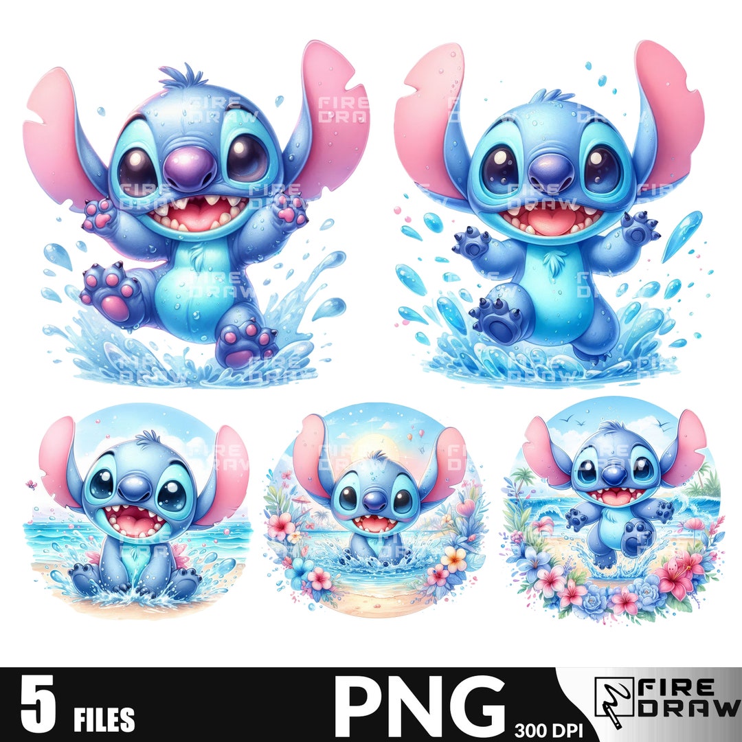 Stitch Summer Pool PNG: Lilo & Stitch Tumbler Wrap (digital Download ...