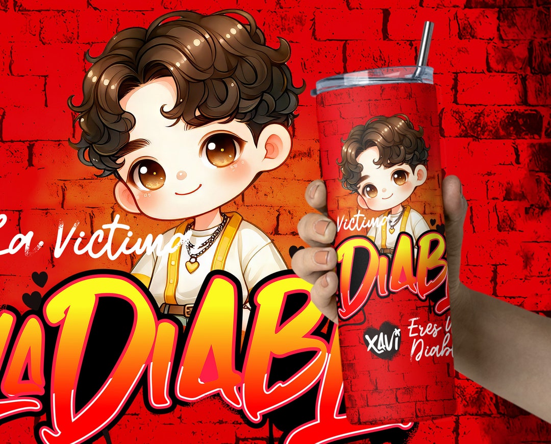 Xavi Tumbler Wrap PNG Tumbler 20oz Designs, La Diabla Png File ...