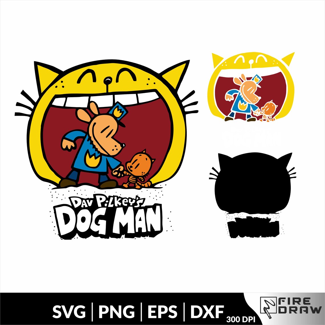 Dog Man SVG Bundle: Birthday Dogboy, Printable Shirt (digital Download ...