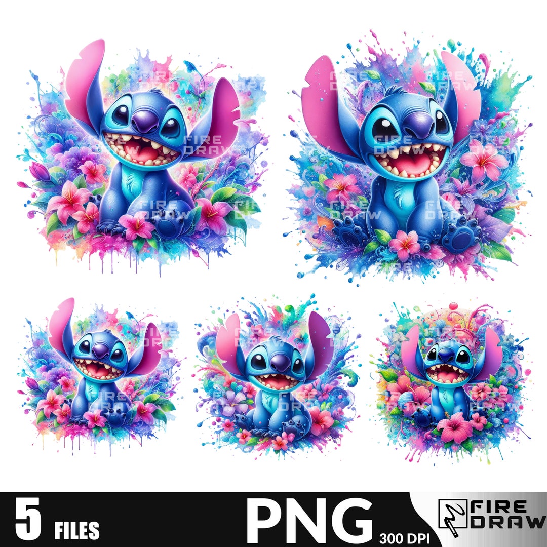 Stitch Splash Png, Stitch Sublimation Png, Lilo & Stitch Summer Pool ...