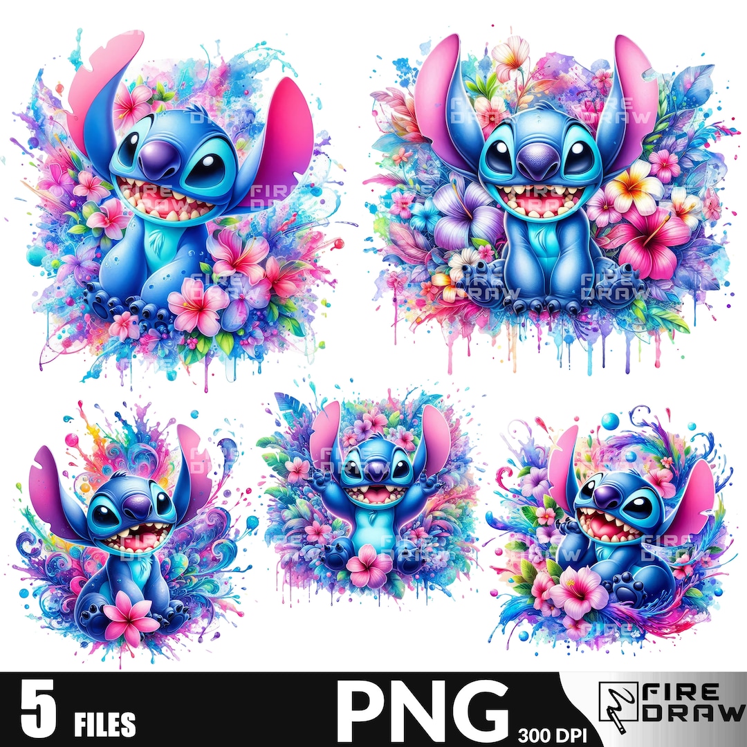 Stitch Splash Png, Stitch Sublimation Png, Lilo & Stitch Summer Pool ...