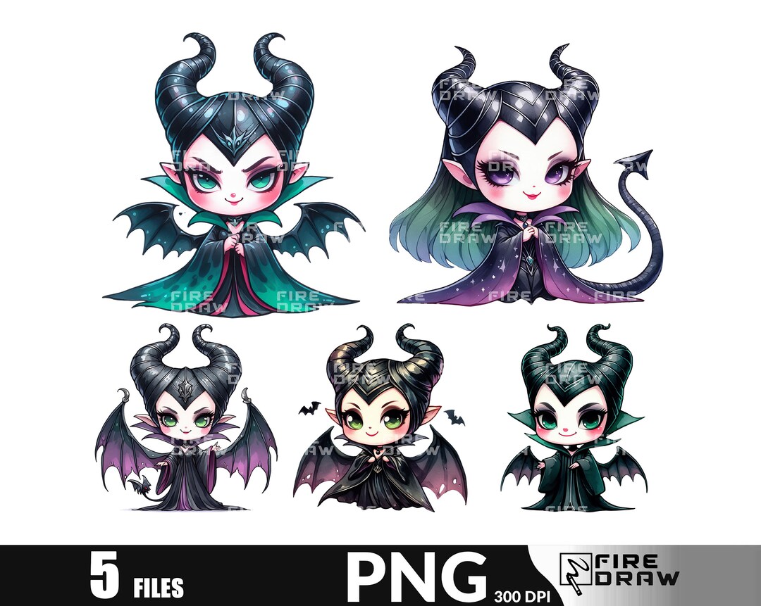 Cut Baby Maleficent Valentines Day Png File, Princess Love PNG ...