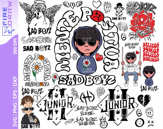 Junior H svg, Sadboyz for life, CT Svg, Amor Tumbado Png, Svg, dxf, Cut ...