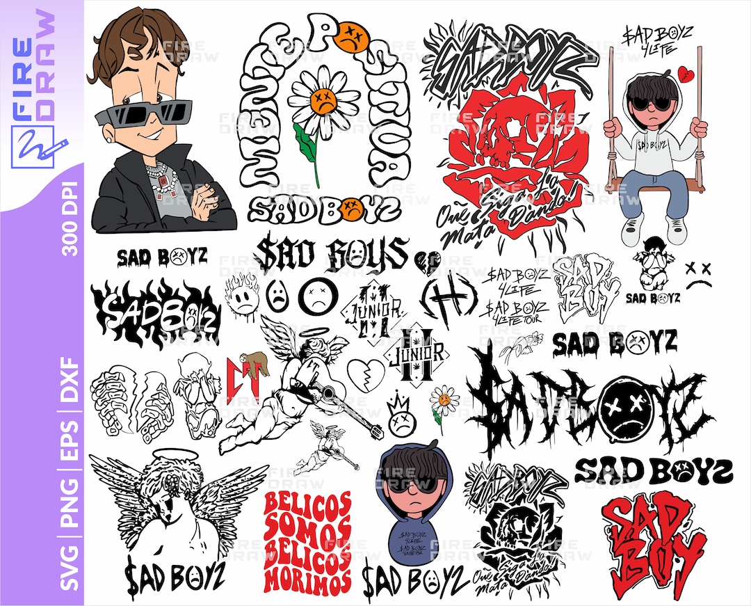 Sad Boyz 4 Life SVG PNG: Corridos Tumbados, Junior H (digital Download ...