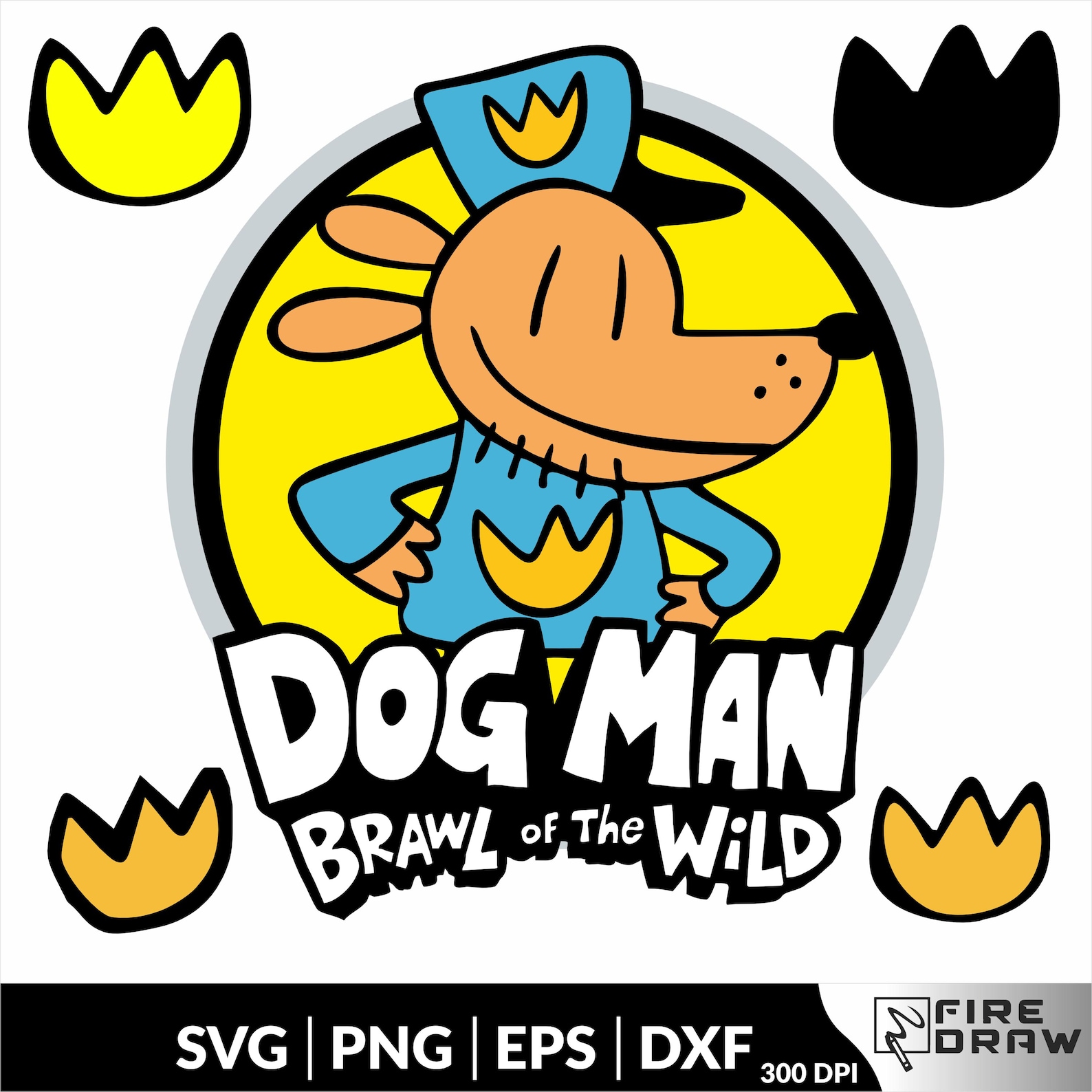 Dog Man SVG Bundle: Birthday Dogboy, Printable Shirt (digital Download ...