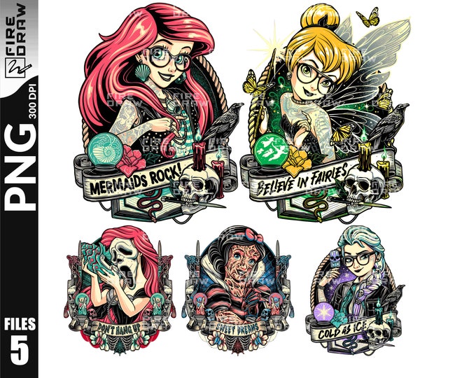 Punk Princess Mermaid PNG Digital Download - Etsy