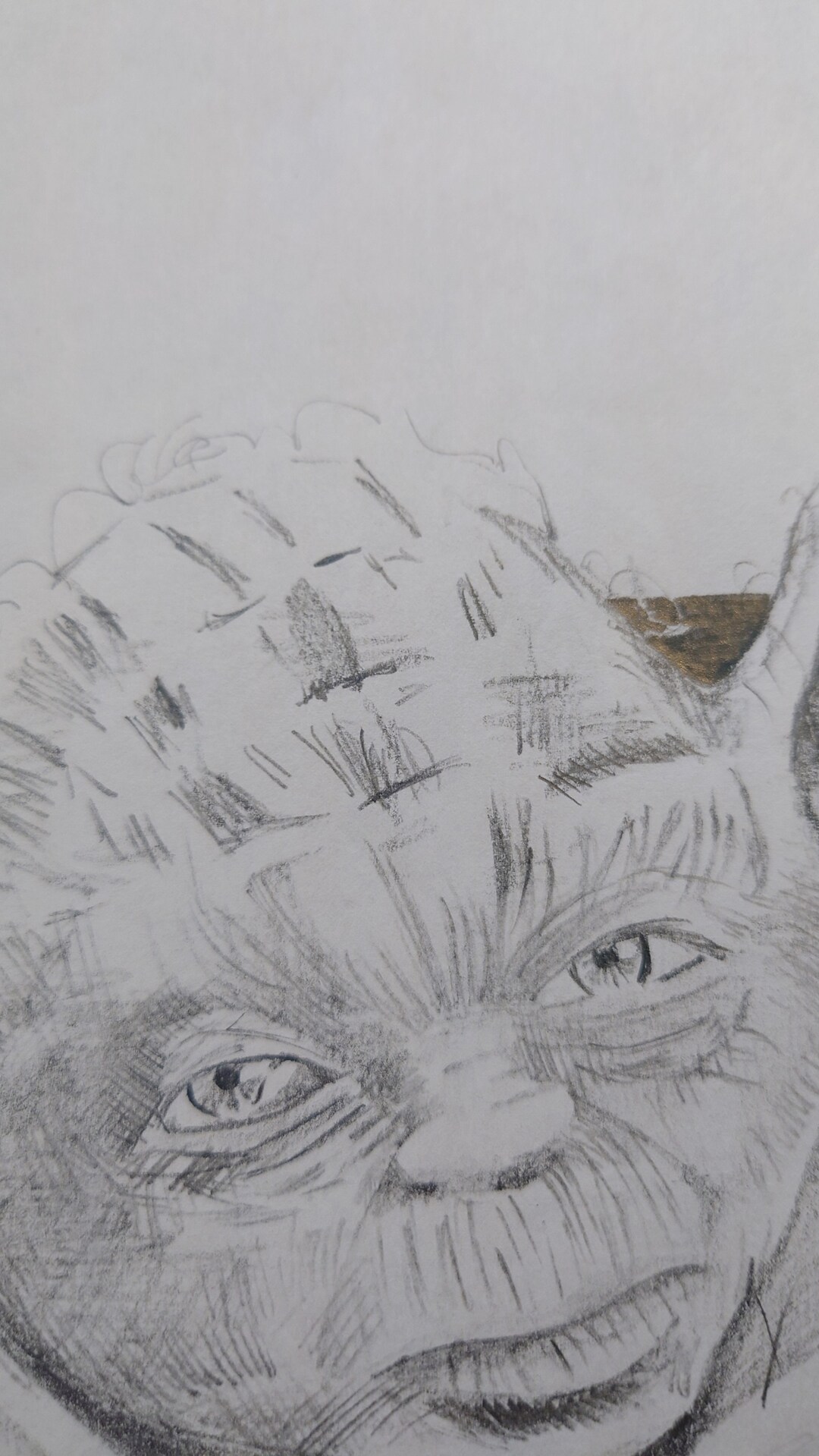 Yoda Pencil Drawing Star Wars Empire, Return of the Jedi, the Rubbish ...