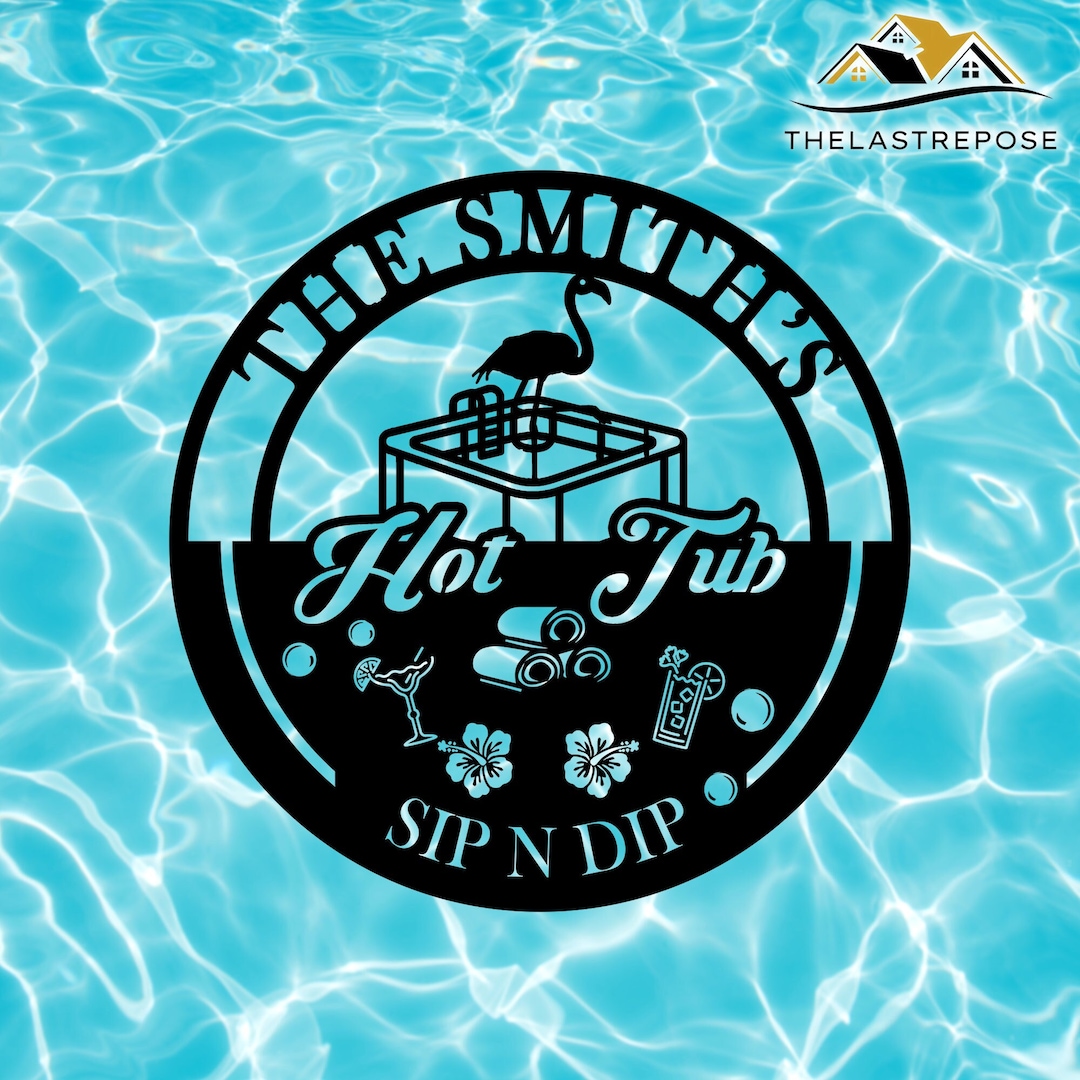 Personalized Hot Tub Metal Sign Hot Tub Decor Custom Hot Tub - Etsy