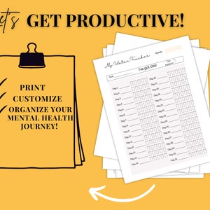 Ultimate Mental Health Habit Tracker Bundle Editable Canva Template ...