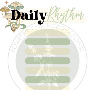 Daily Rhythm Printable - Etsy