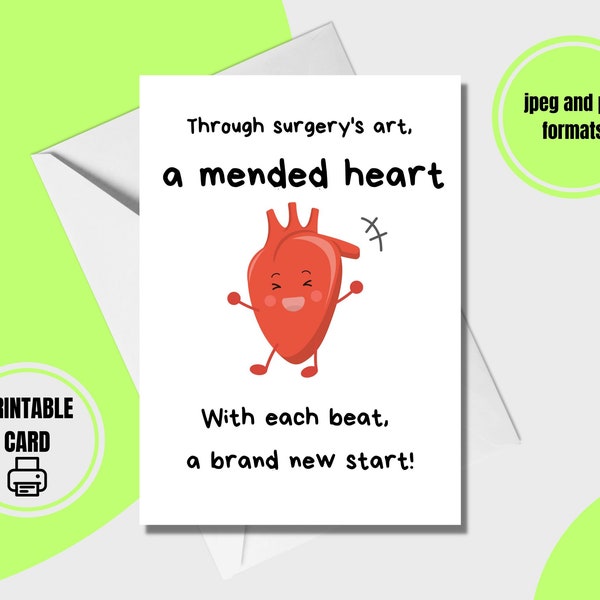 Funny Get Well Cards After Surgery - Etsy