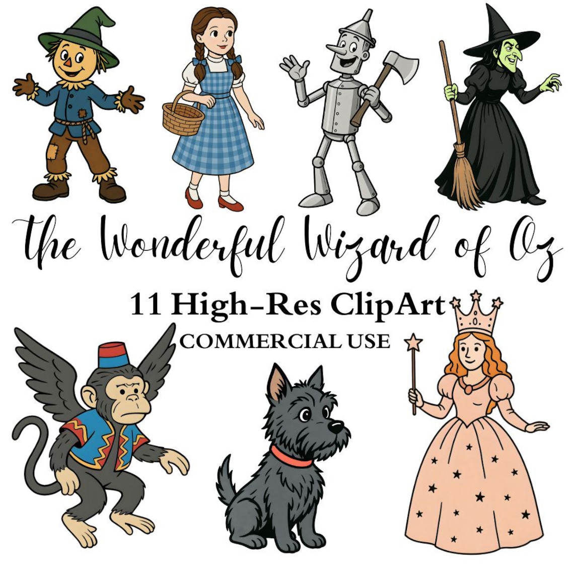 Wizard of Oz Clip Art Bundle – High-res PNG, Commercial Use - Etsy