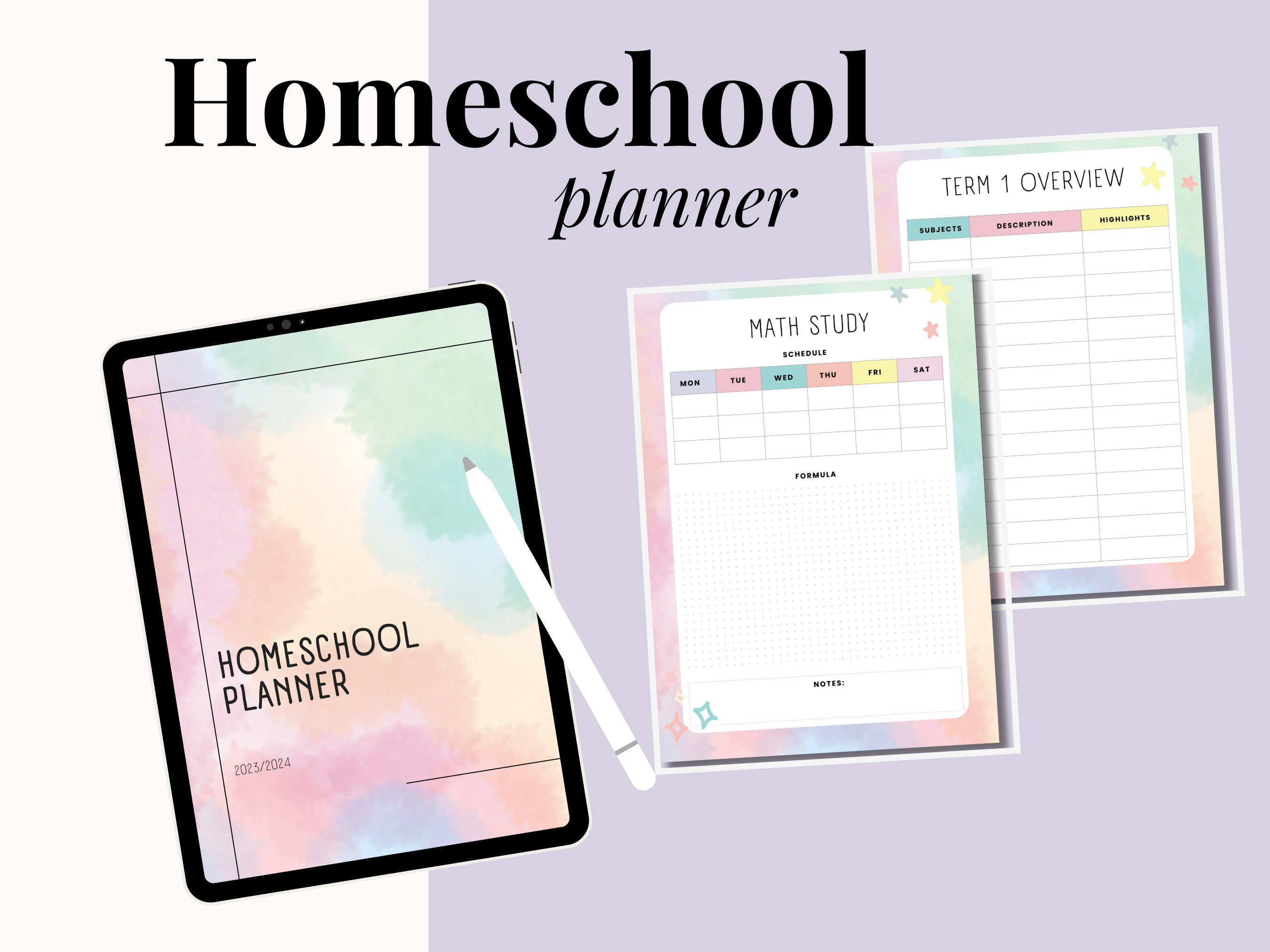 Printable Homeschool Planner | Digital Planner for Homeschool ...