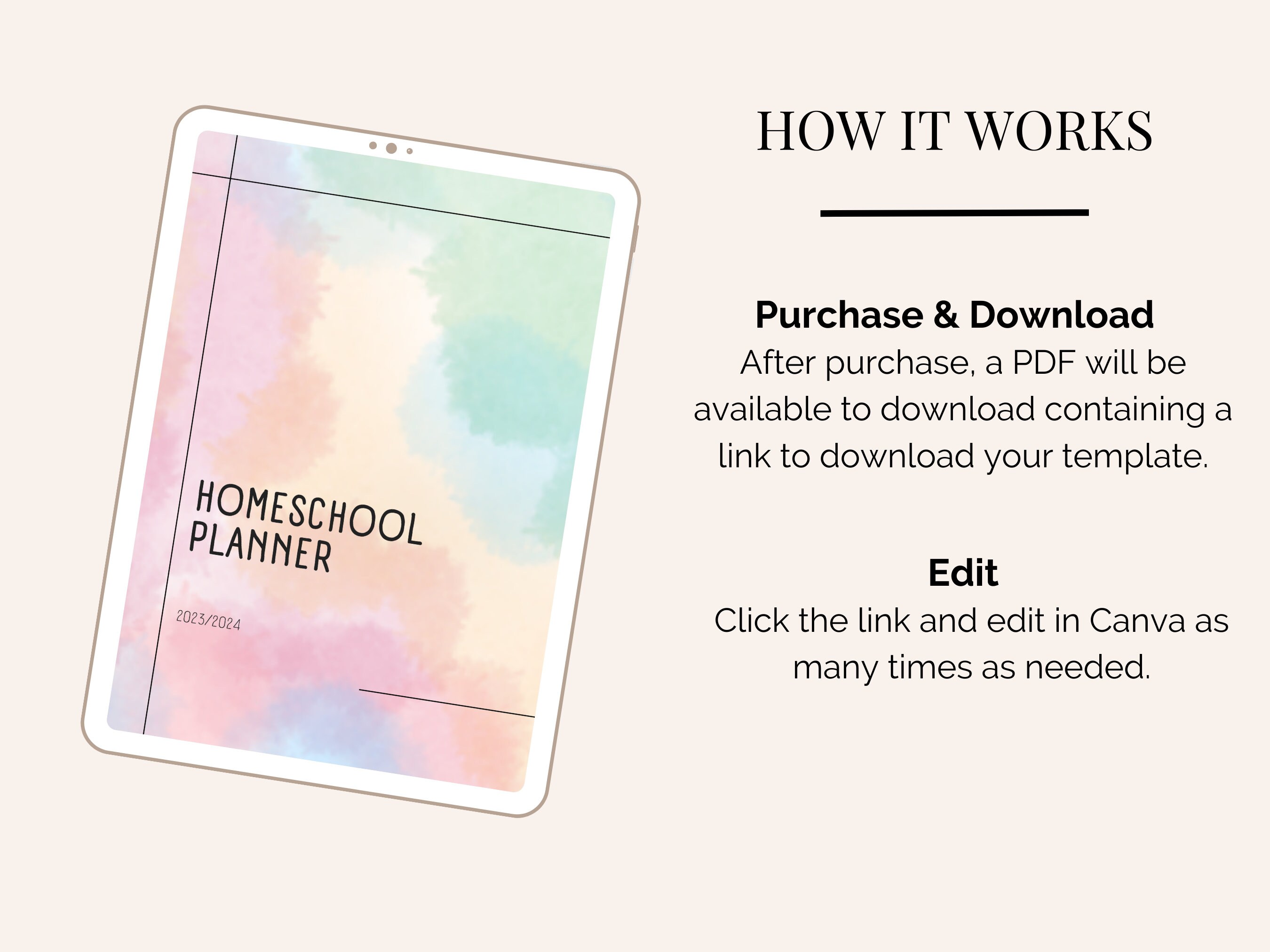 Printable Homeschool Planner | Digital Planner for Homeschool ...
