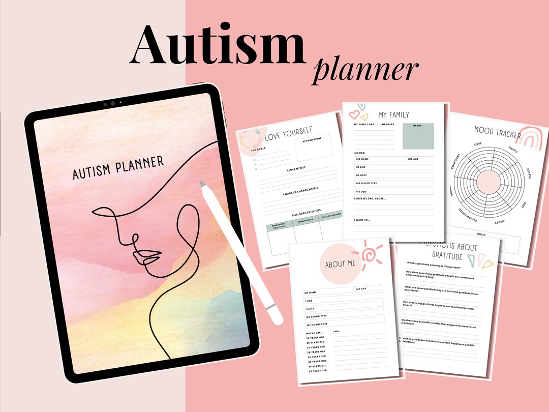 Autism Planner, Autism Planner Binder, Autism Planner Adult, Daily ...
