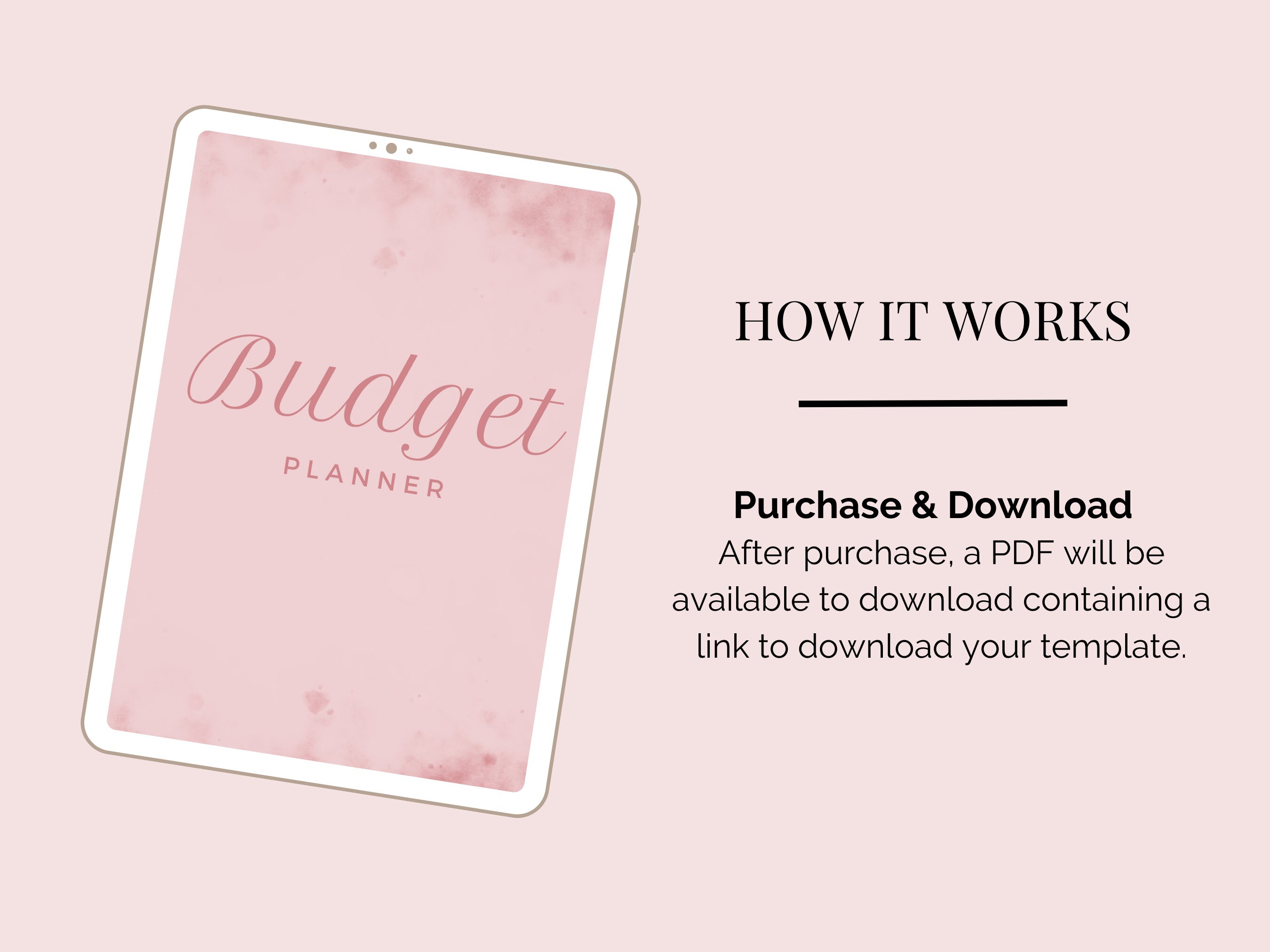Pink Printable Monthly Budget Planner, Finance Tracker, Printable ...