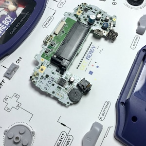 Retro Game Boy Advance Console Art | Geeky Nostalgic Wall Decor ...