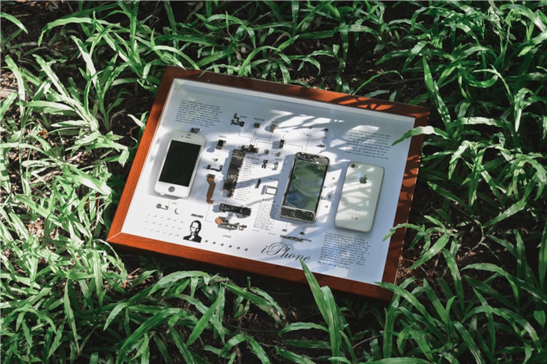 Framed iPhone Teardown Art | Disassembled Tech Lover Decor - Etsy