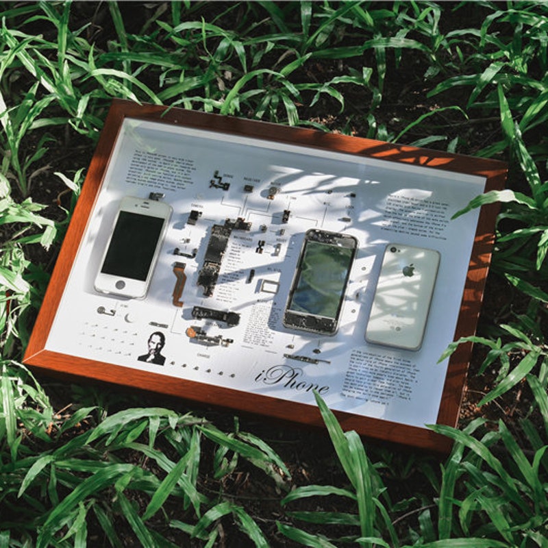 Apple Phone Framed - Etsy