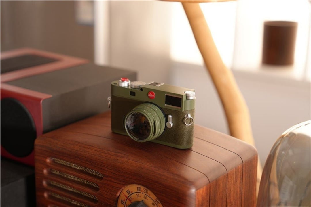 Vintage Leica Camera Model | Army Green Photography Prop Decor - Etsy