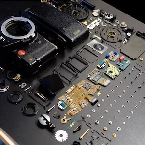 Disassembled Canon Camera | Framed Camera Teardown | Film Camera ...
