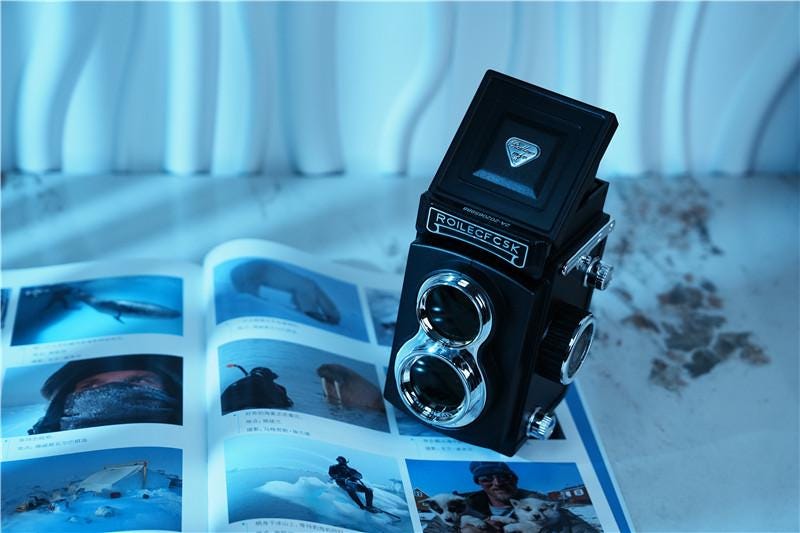 Handcrafted Vintage Twin-lens Camera Replica | Retro Photography Decor ...